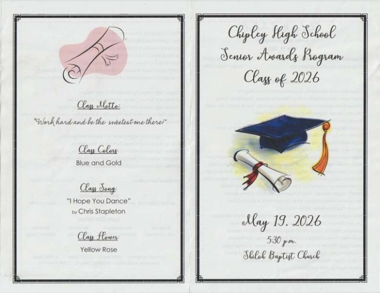 Chipley High School Senior Awards 2026 – Chipley Bugle
