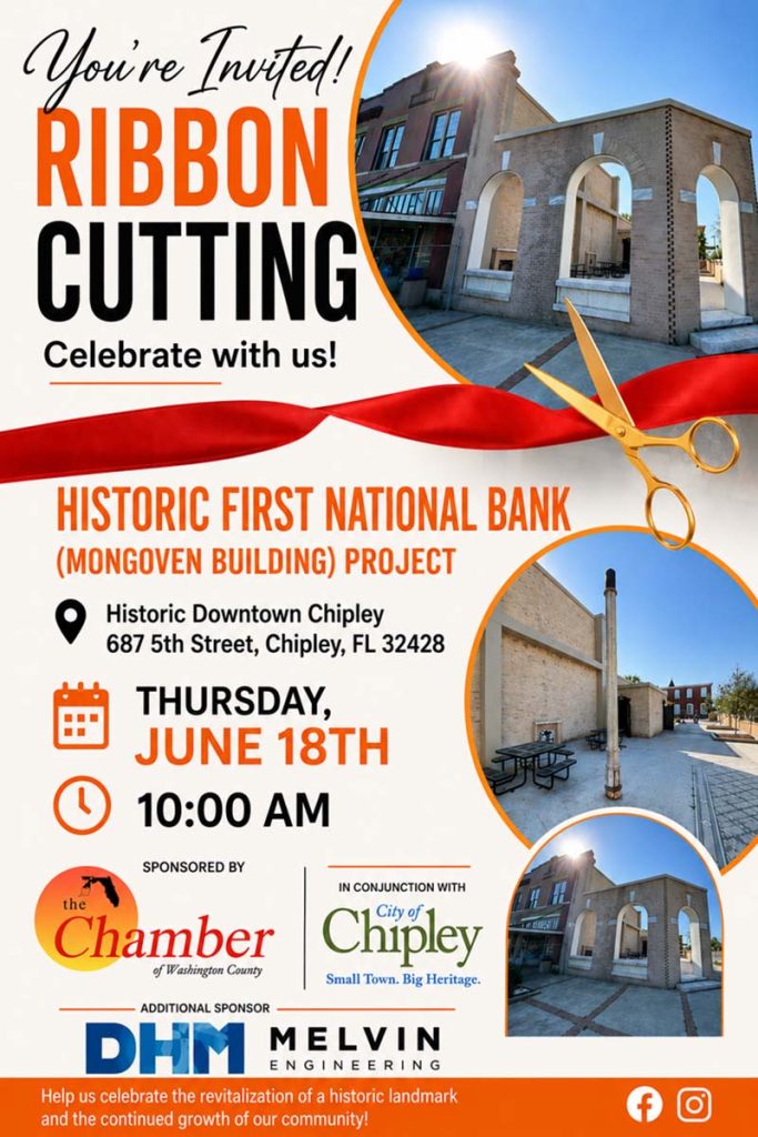 Historic First National Bank Project Ribbon Cutting – Chipley Bugle
